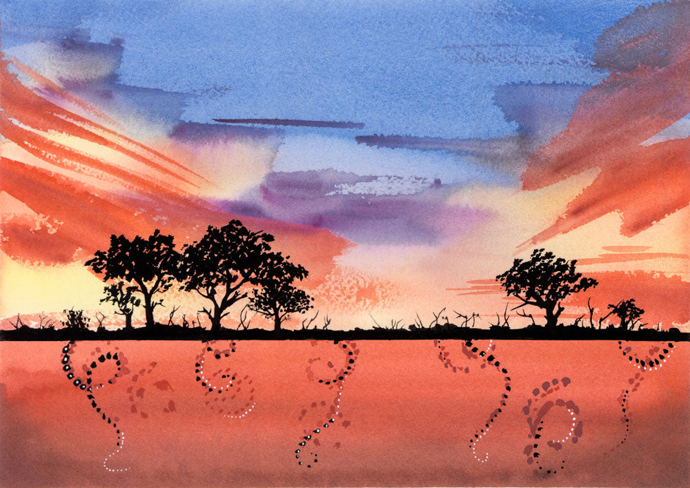 Limited Edition Giclee Print – Outback Watercolours