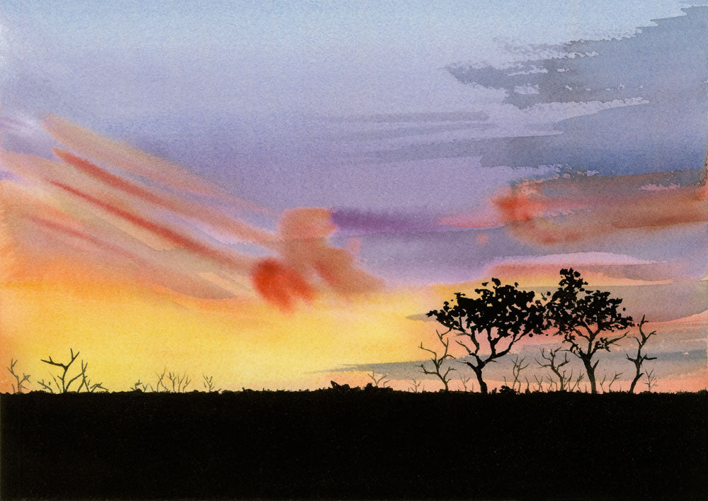 5. Open Edition Giclee Print – Outback Watercolours