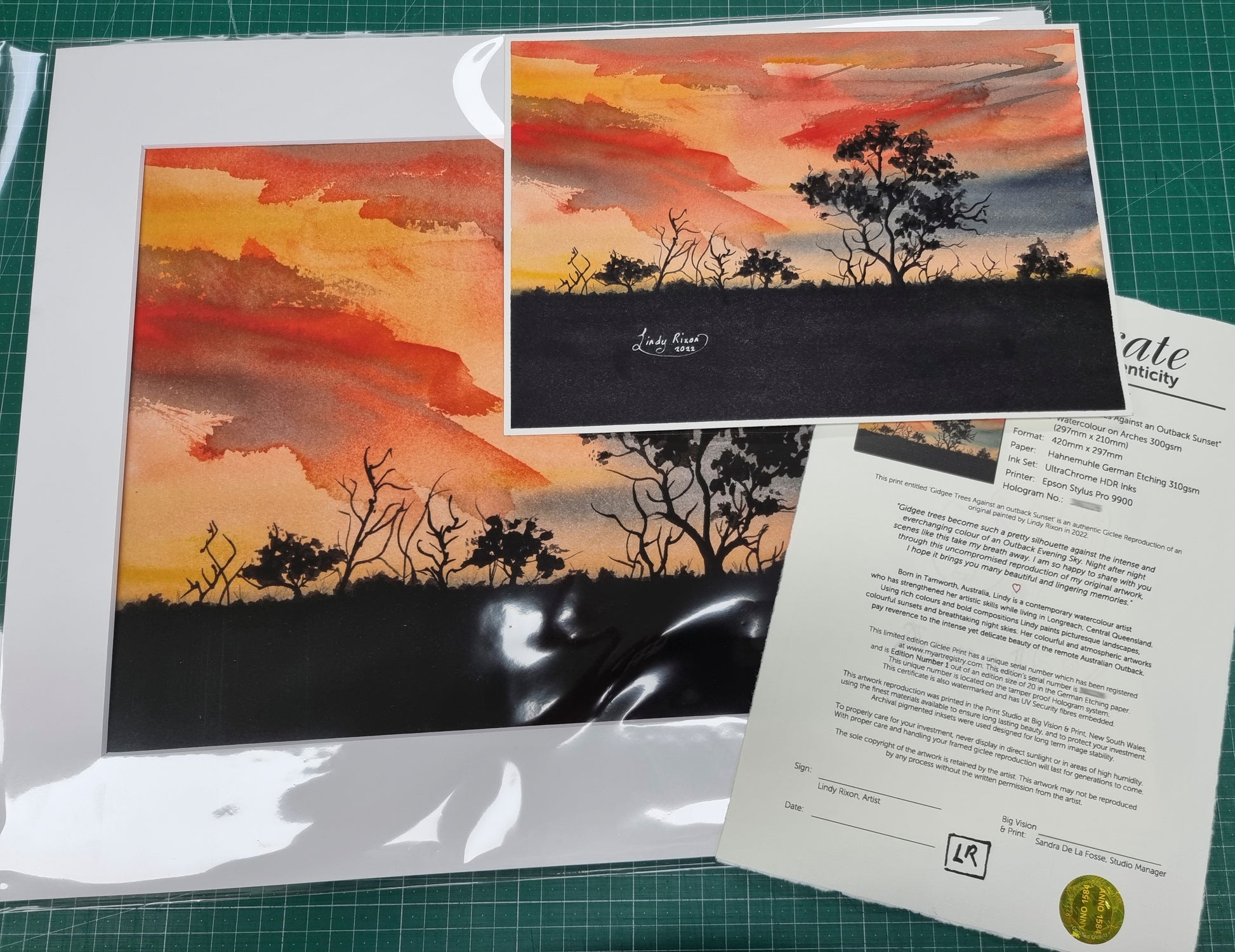 Limited Edition Giclee Print – Outback Watercolours