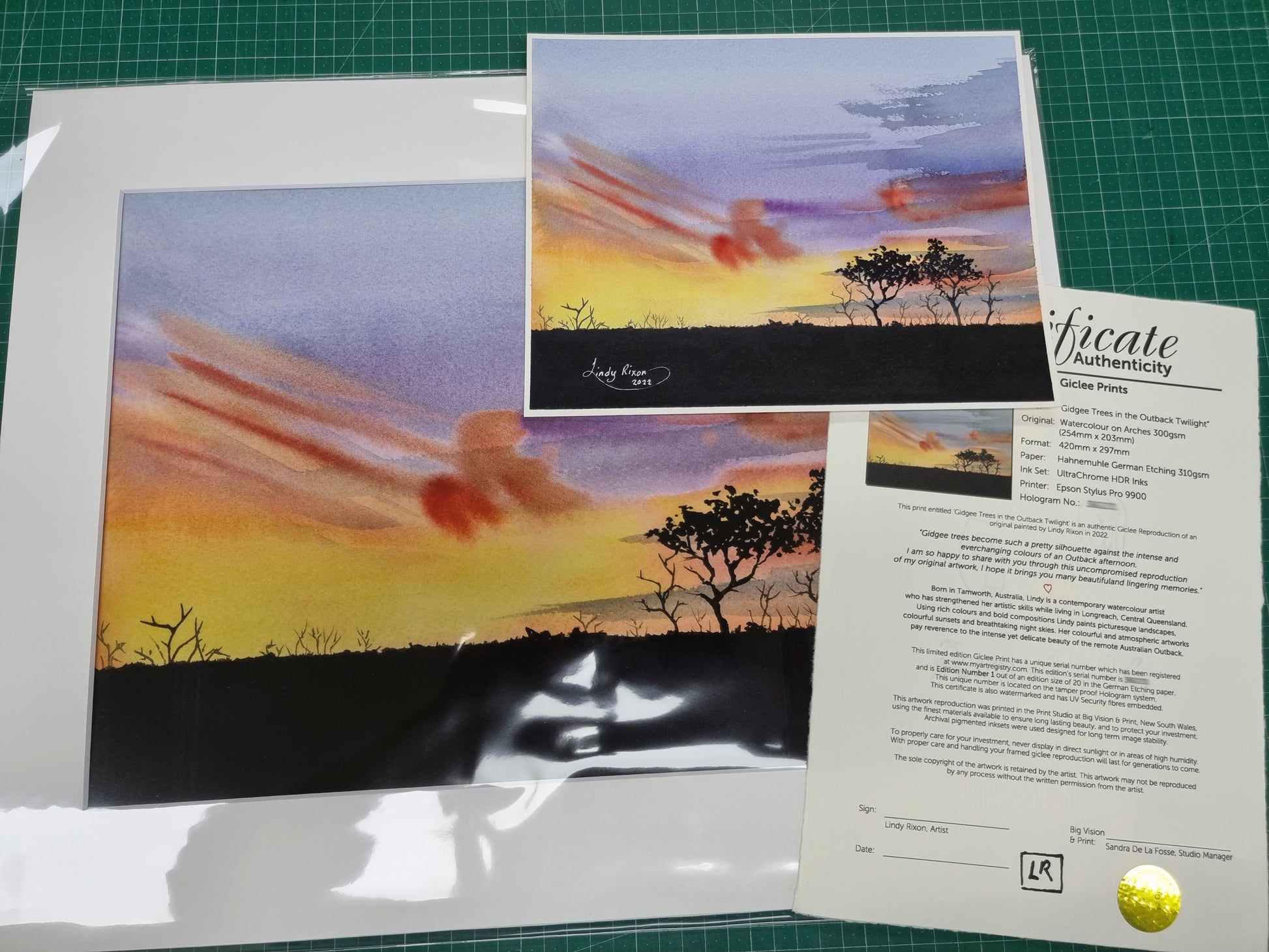 Limited Edition Giclee Print – Outback Watercolours